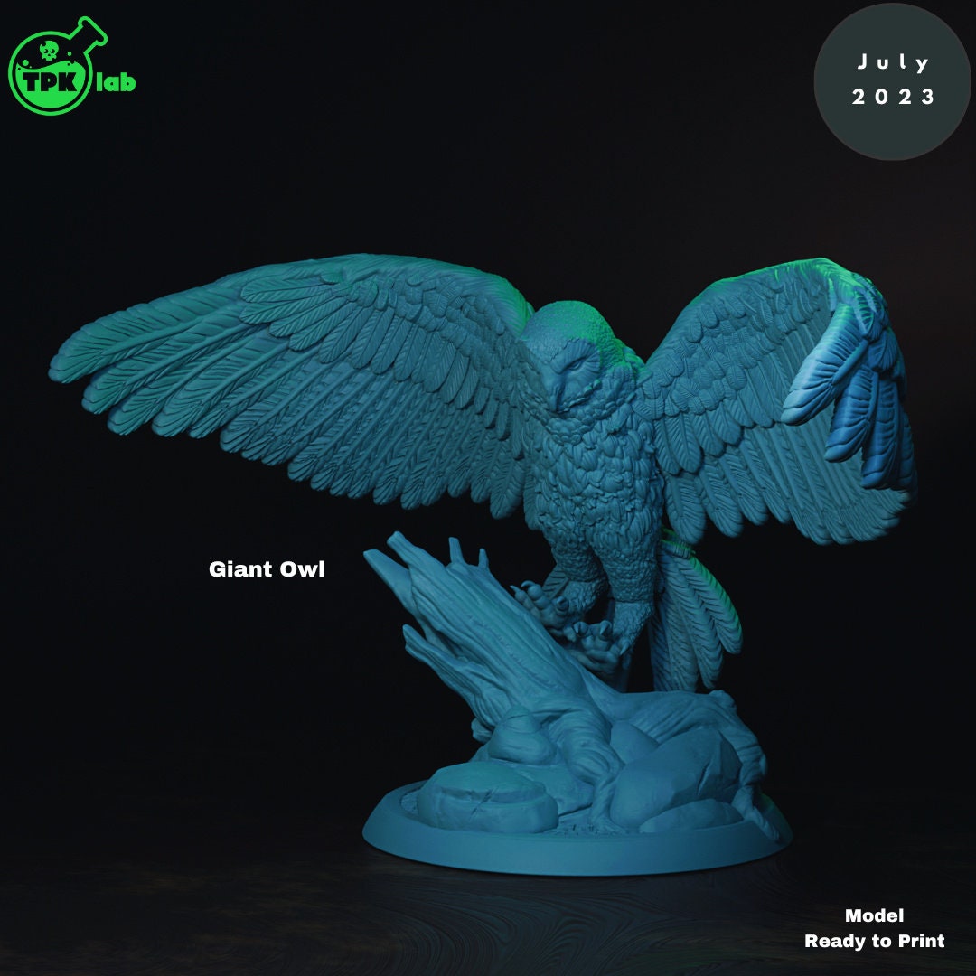 Giant Owl- TPK Labs- D&D 5e - Dungeons and Dragons - Tabletop - Fantasy ...