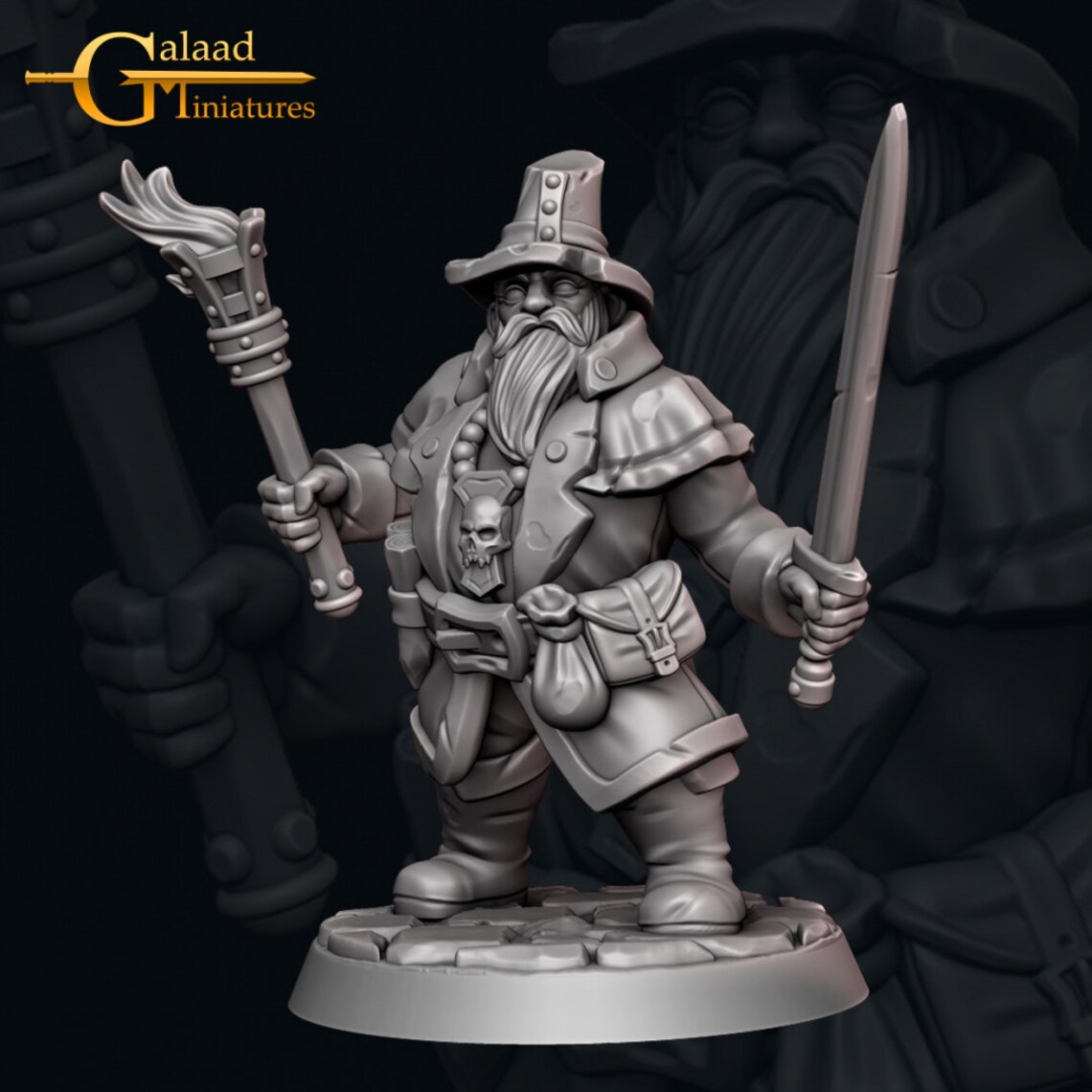 Dwarf Miniature - Hunters - Galaad Miniatures - D&D 5e - Dungeons and ...