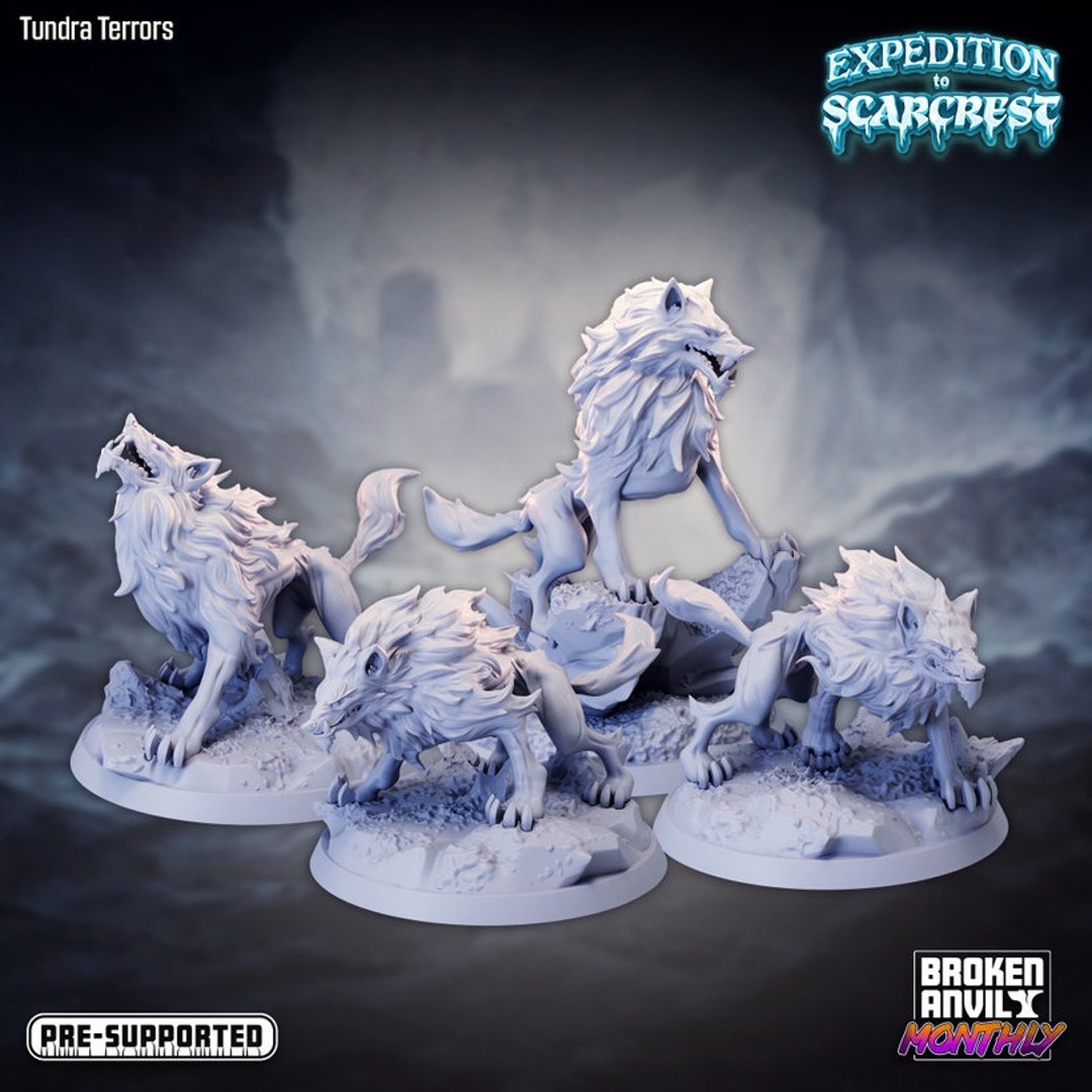 Tundra Terror Hound Miniature - D&D 5e - Dungeons and Dragons ...