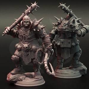 Orc War Captain Miniature- Bruz the Basher- Orcish Incursion- DM Stash ...