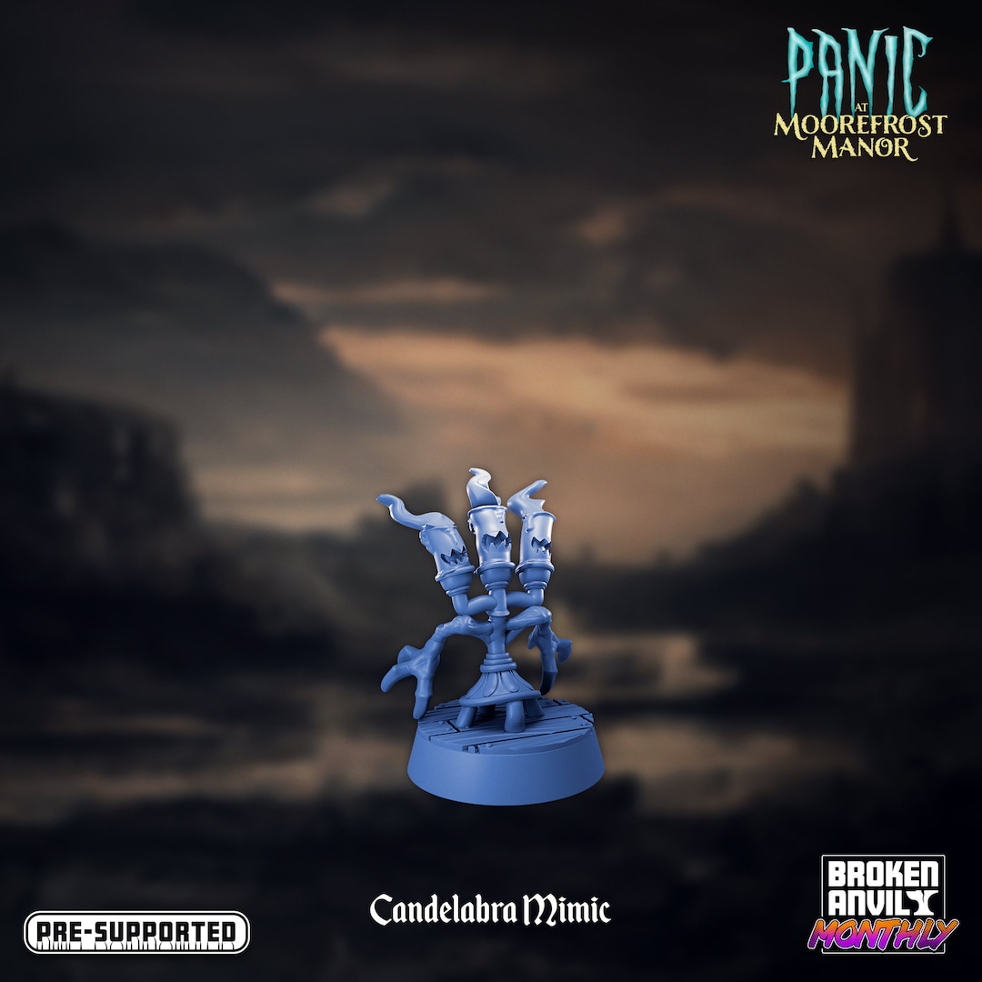 Mimic Candelabra Miniature - D&D 5e - Dungeons and Dragons - Pathfinder ...
