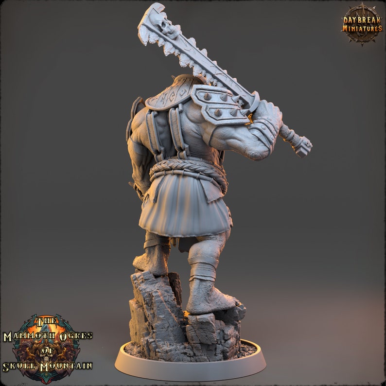 Lieutenant Mitrog- Ogre Miniature- the Mammoth Ogres of Skull Mountain ...