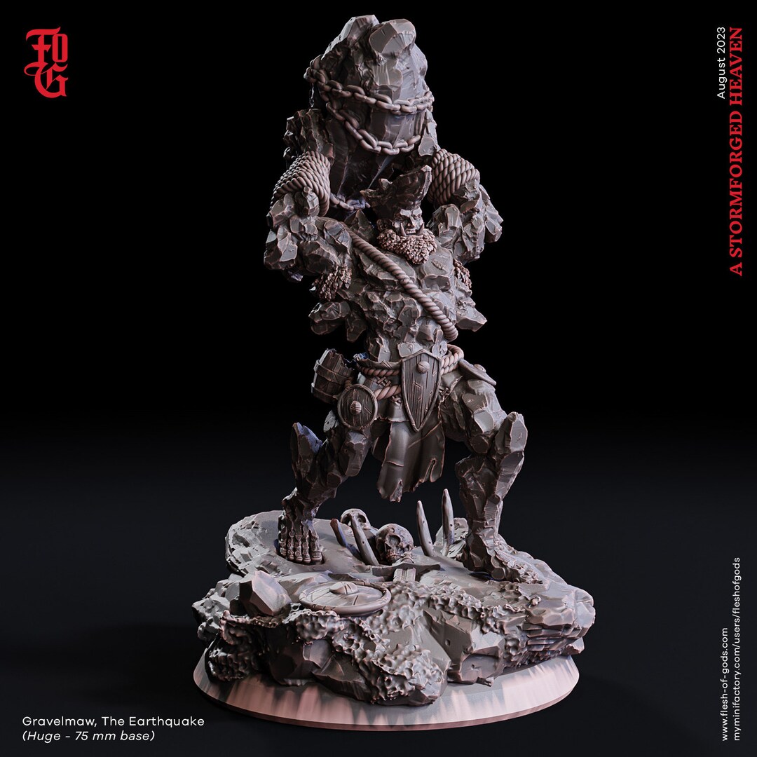 Gravelmaw, the Earthquake- A Stormforged Heaven - Flesh of Gods - D&D ...