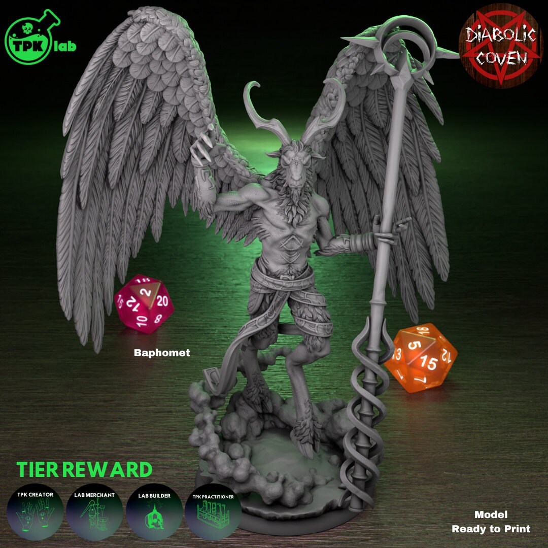 Baphomet Miniature - Large Fiend (demon) - TPK Labs - D&D 5e - Dungeons ...