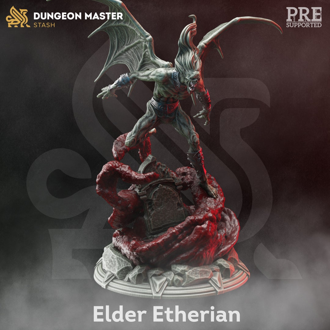 Elder Vampire Miniature - Etherian - Blood From Stone - DM Stash - D&D ...