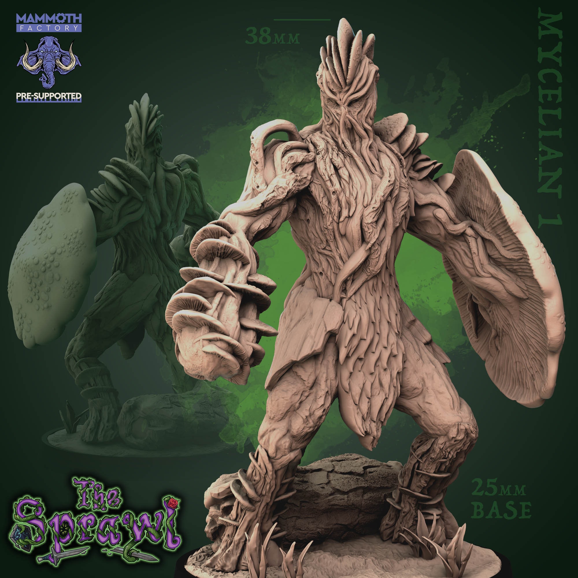 Mycelian / Myconid Adult Miniature Medium Plant the Sprawl - Etsy