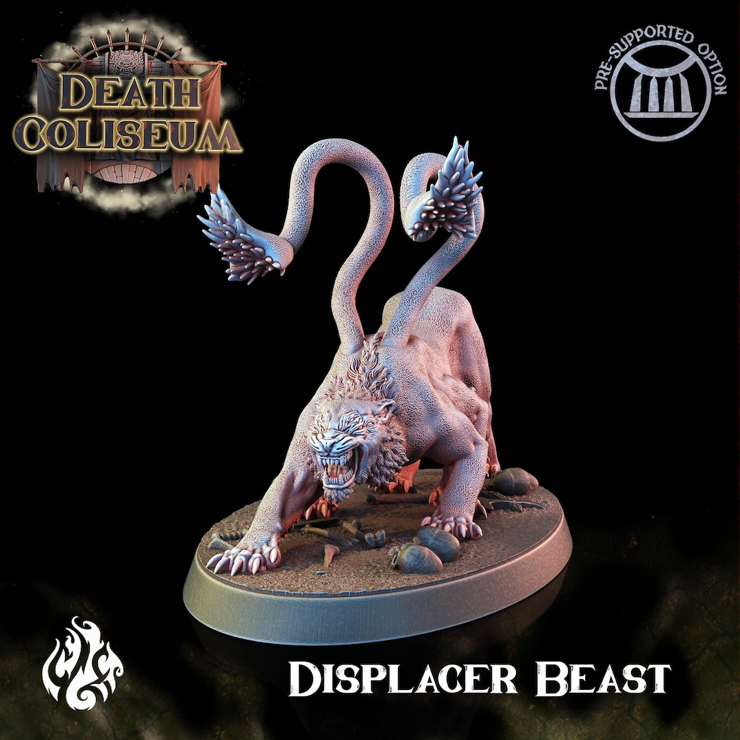 Displacer Beast Miniature -large Monstrosity - Crippled God Foundry - D ...