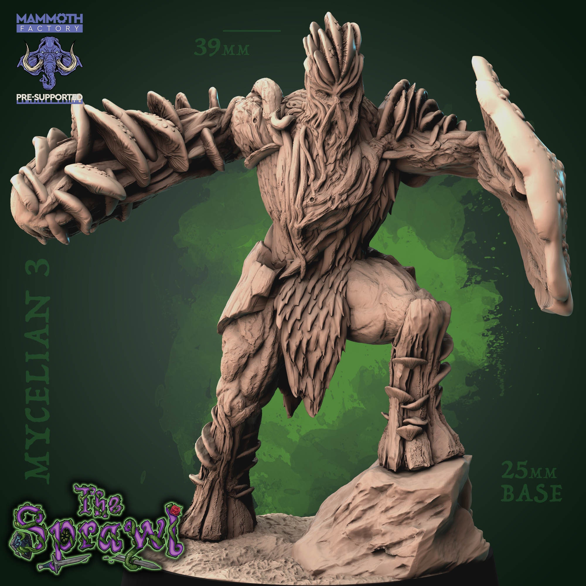 Mycelian / Myconid Adult Miniature Medium Plant the Sprawl - Etsy