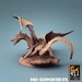 Young Brine Dragon Miniature Indigo Lord of the Print D&D 5e Dungeons ...