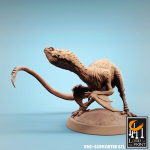 Vouivre Baby Dragon Miniature - Swarm of Vouivre - Lord of the Print ...