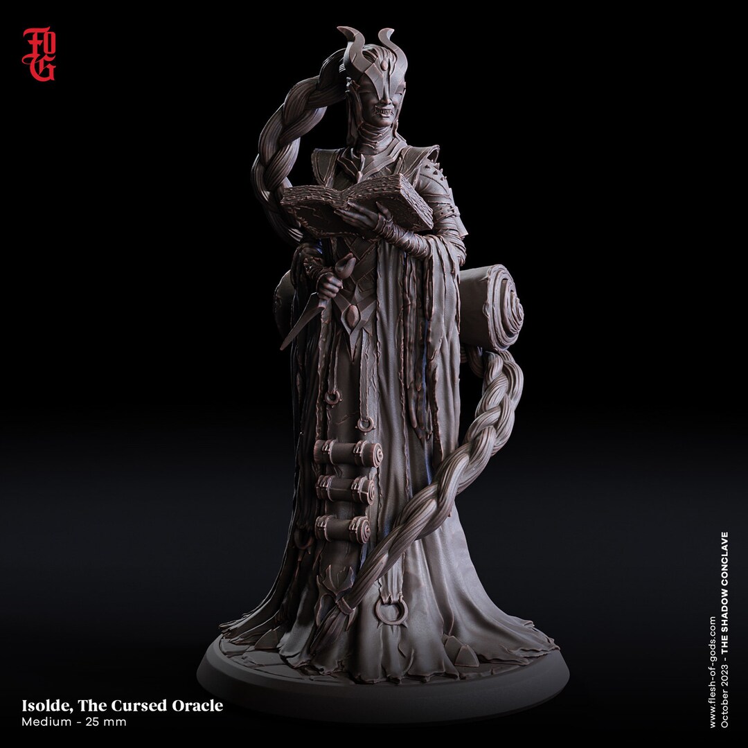 Isolde, the Cursed Oracle Miniature- the Shadow Conclave- Flesh of Gods ...