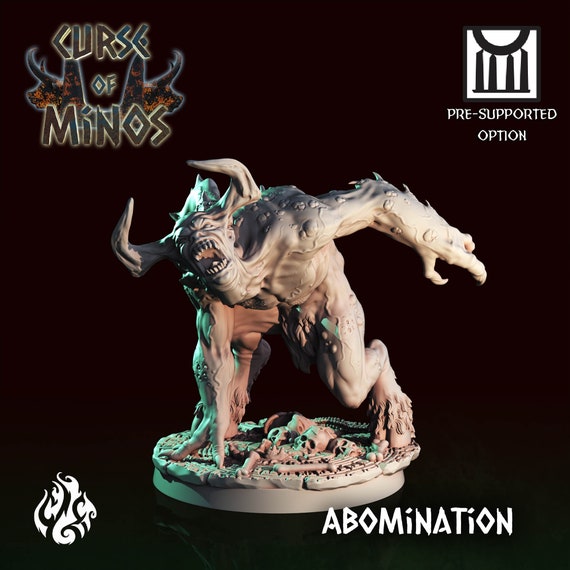 The Abomination Minotaur Curse of Minos Crippled God | Etsy