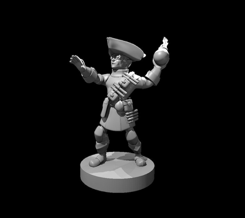 Halfling Pirate Alchemist Bomber Miniature MZ4250 D&D 5e - Etsy