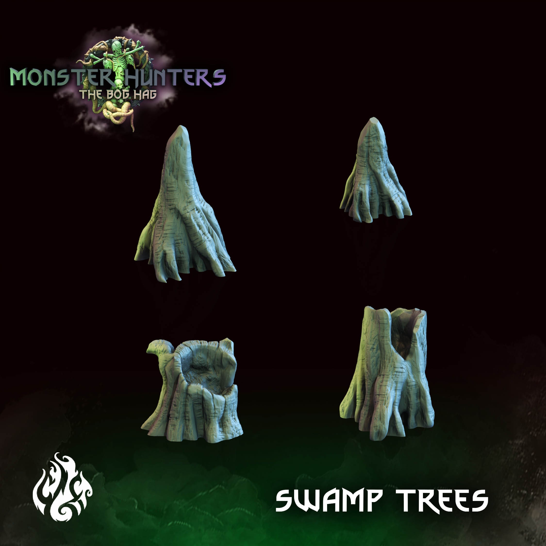 Swamp Tree Miniature Terrain Monster Hunters Crippled God - Etsy