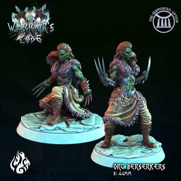 Female Orc Miniature - Etsy