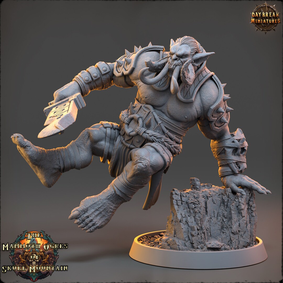 Benjammer Holt Ogre Miniature the Mammoth Ogres of Skull Mountain ...