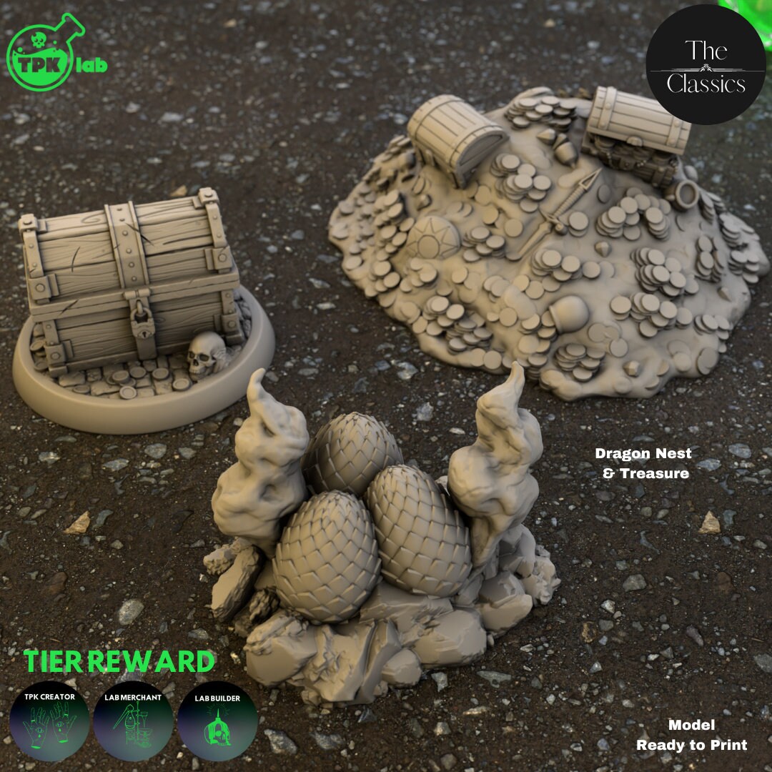 Dragon Nest and Treasure Miniature - Prop / Scenery - the Classics- TPK ...