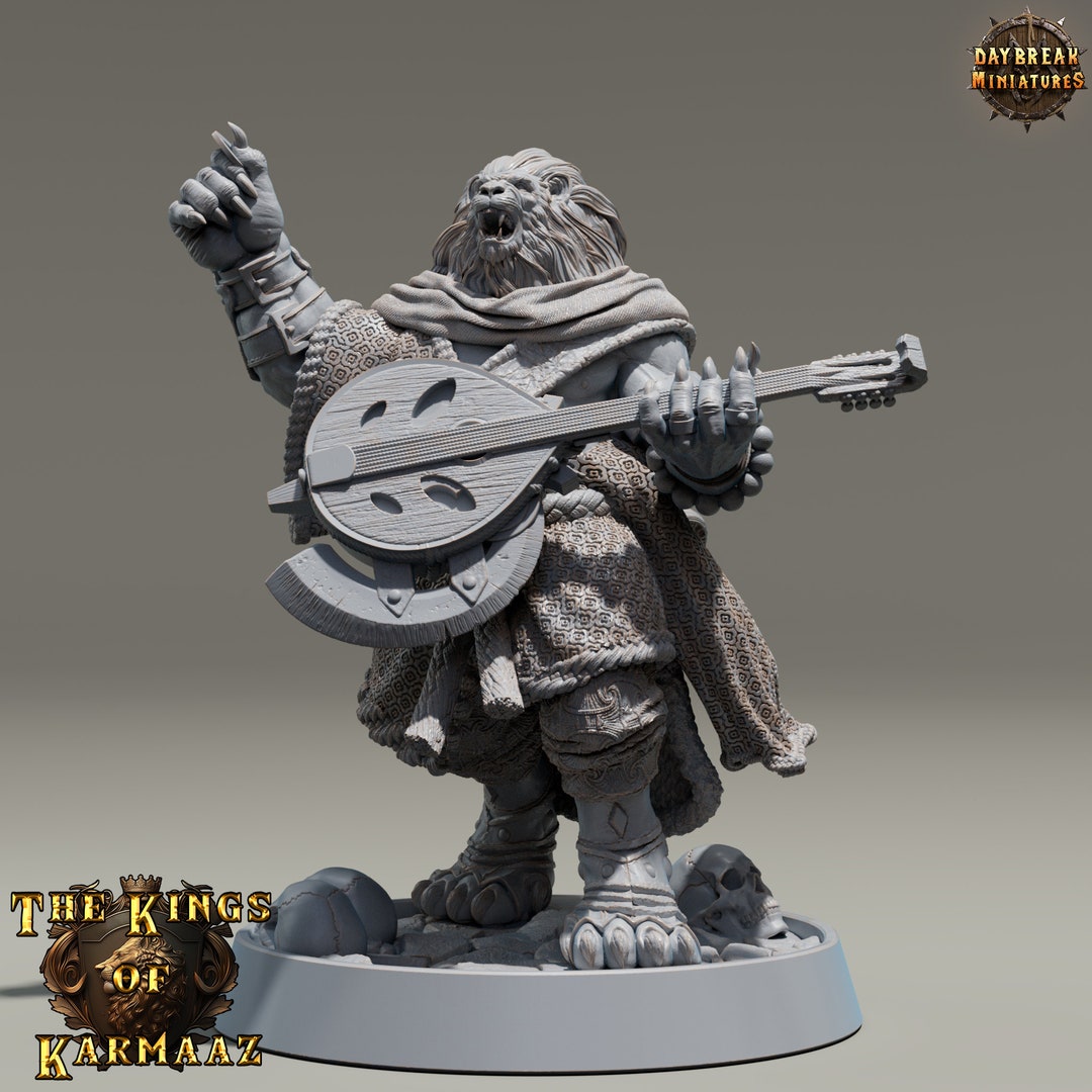 King Mordaunt- Leonin Miniature- the Kings of Karmaaz- Daybreak- D&D 5e ...