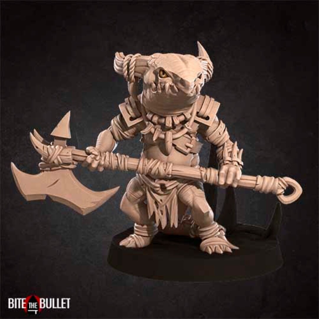 Kobold Fighter Miniature- Kobolds- Bite the Bullet - D&D 5e - Dungeons ...