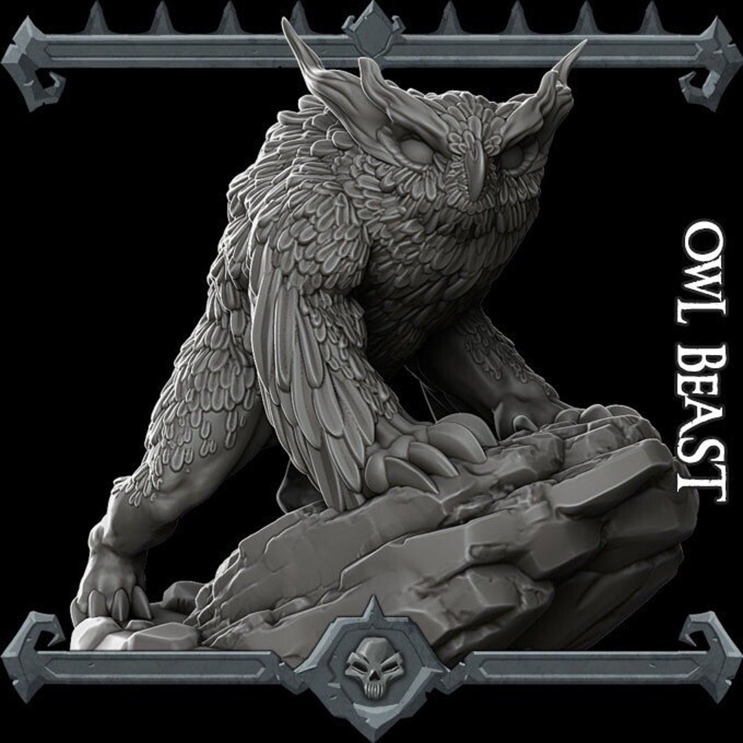 Owlbear / Owl Beast Miniature - Large Monstrosity - Rocket Pig Games ... Owlbear / Owl Beast Miniature - Large Monstrosity - Rocket Pig Games ...