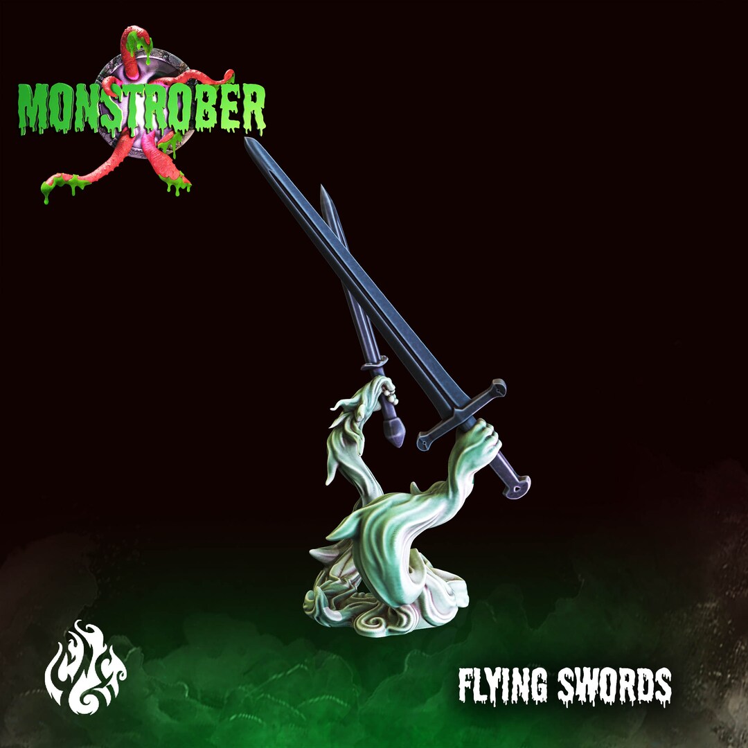 Flying Sword Miniature Crippled God Foundry D&D 5e - Etsy