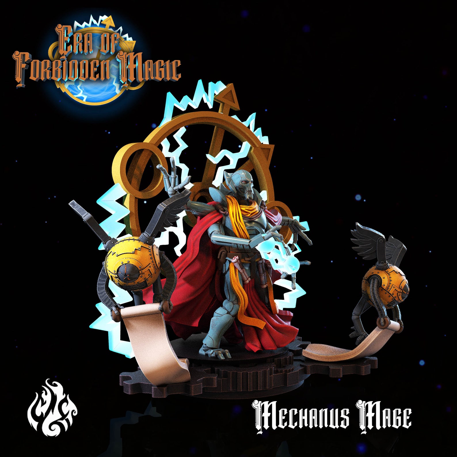 Mechanus Warforged Mage Miniature Era of Forbidden Magic | Etsy