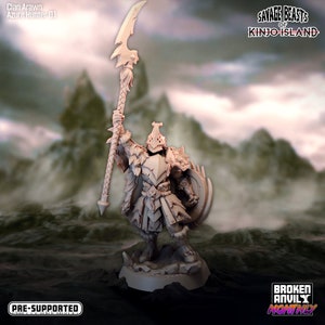 Clan Arawn Beast Hunter Miniature - Beast of Kinjo - Broken Anvil - D&D ...