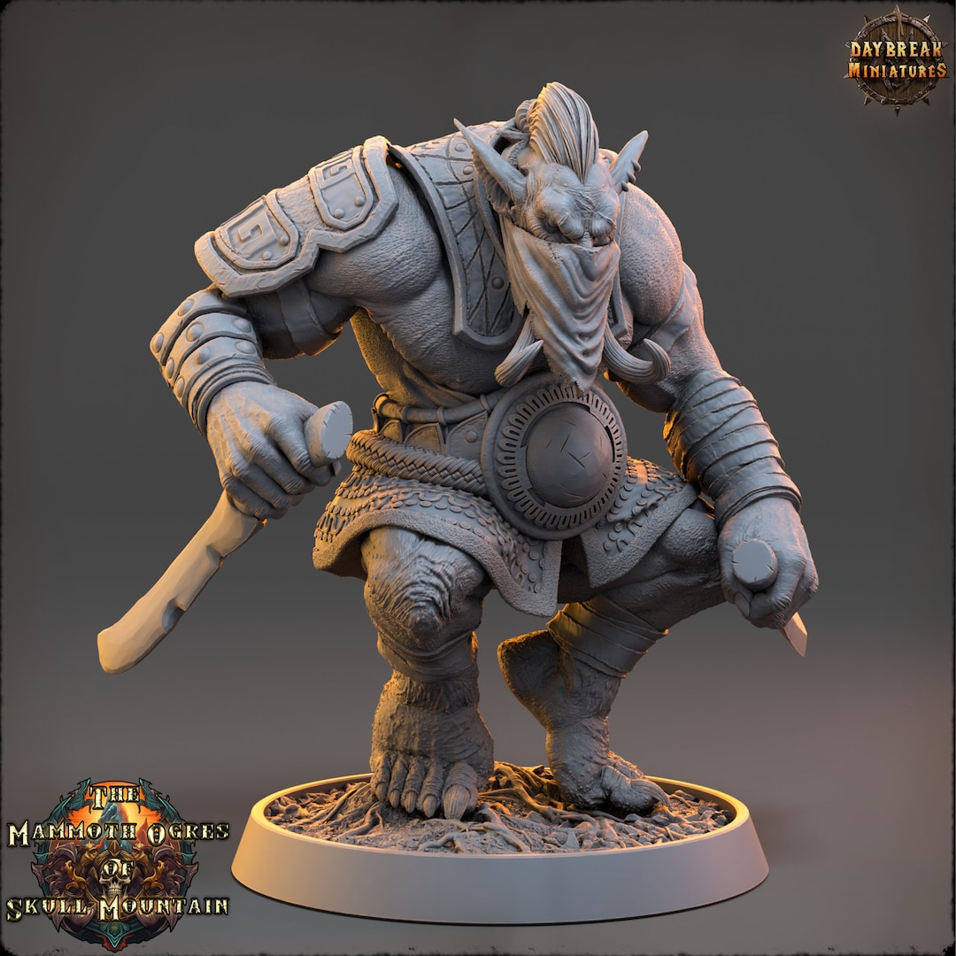Stabber Talarius- Ogre Miniature- the Mammoth Ogres of Skull Mountain ...