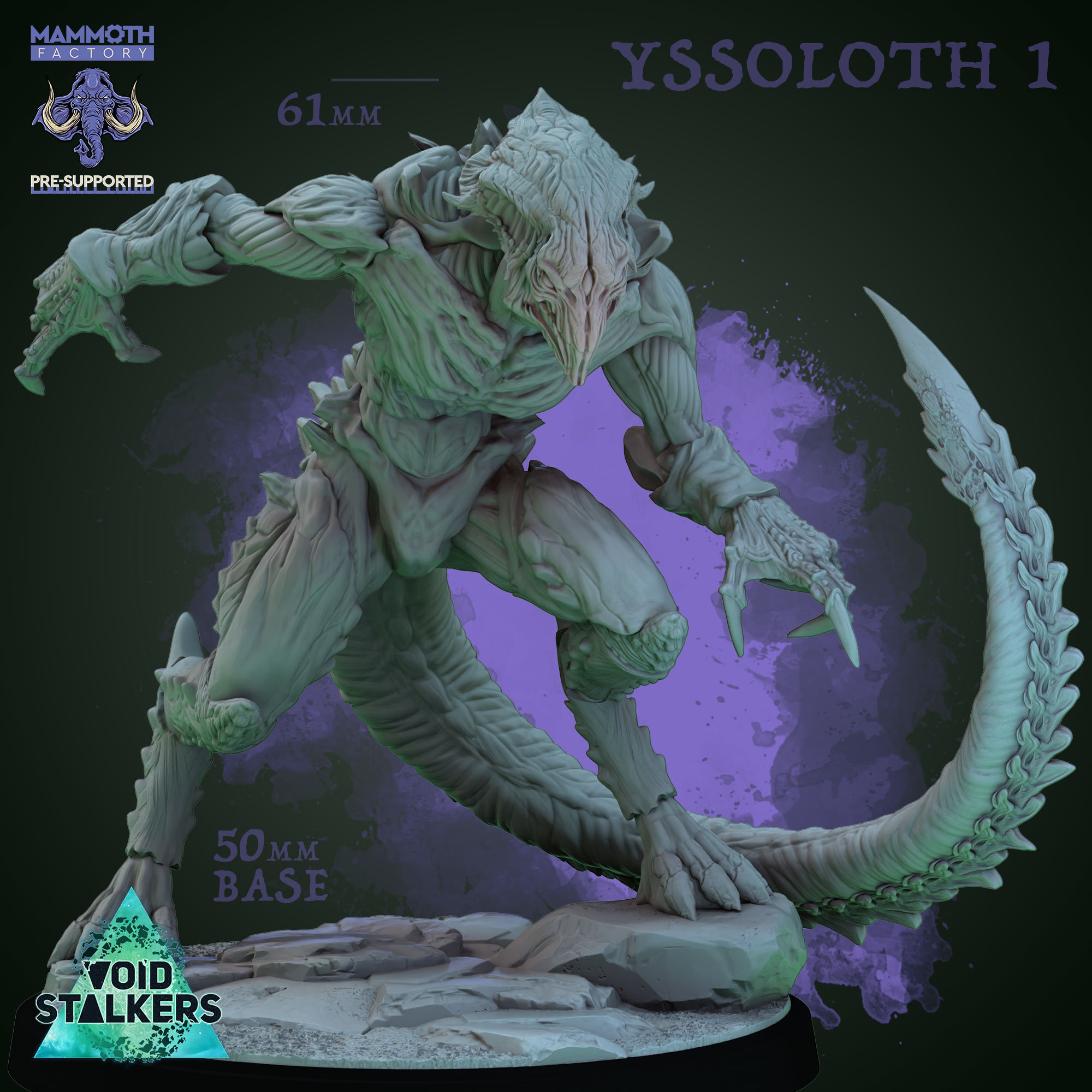 Yssoloth Voidstalker Miniature - Void Stalkers - Mammoth Factory - D&D ...