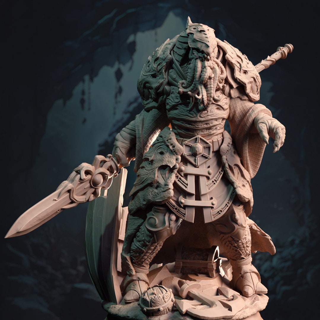 Deep Sea Aberration Guard Miniature- Ahznagol- Orcish Incursion- DM ...