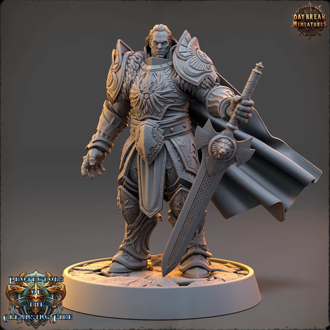 Count Obsidius Wraithflame Human Paladin Miniature Protectors of the ...