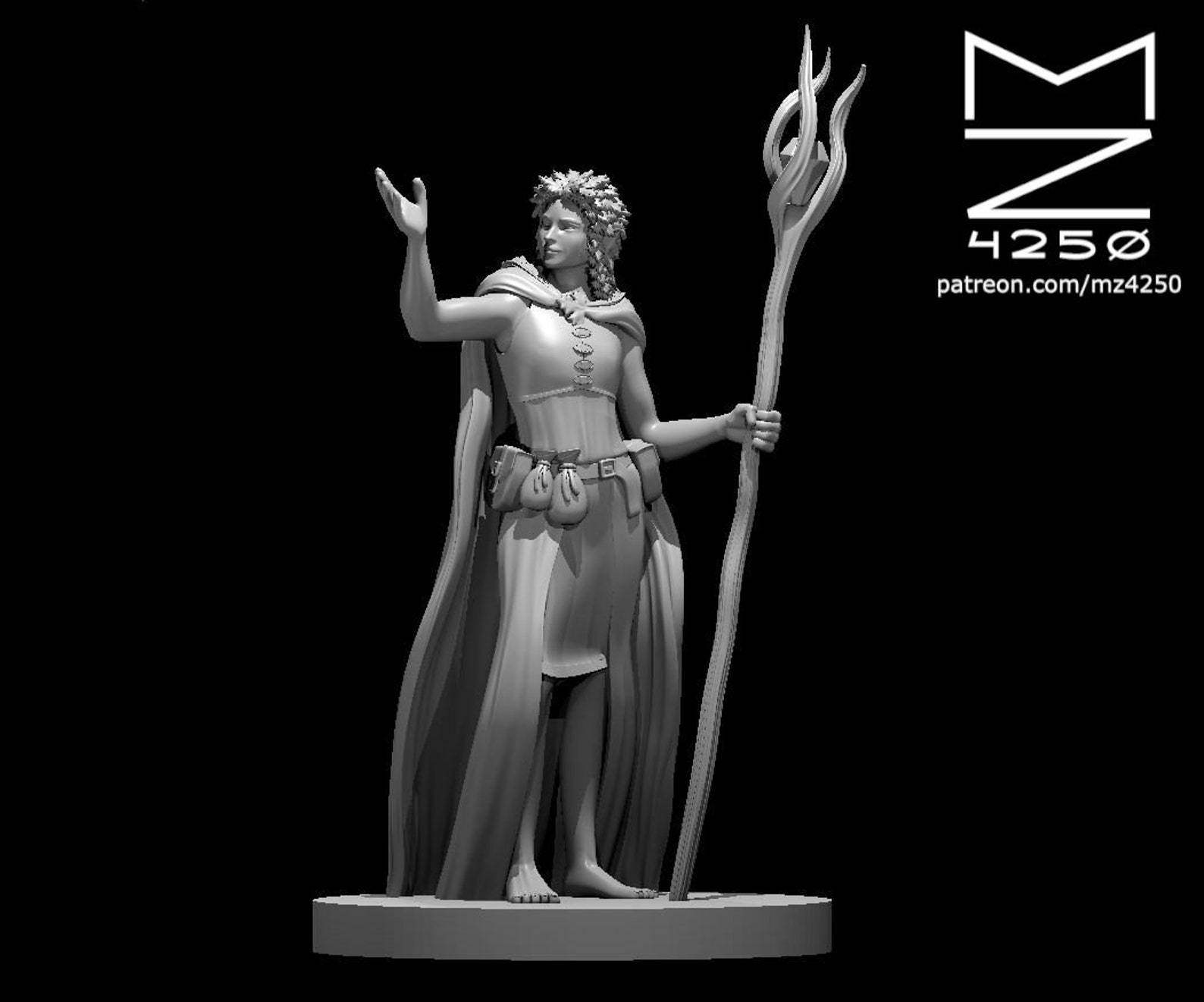 Half Dryad Female Wizard Miniature MZ4250 D&D 5e - Etsy