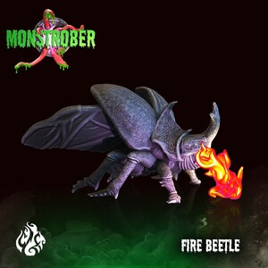 Giant Fire Beetle Miniature Crippled God Foundry - D&D 5e - Dungeons ...