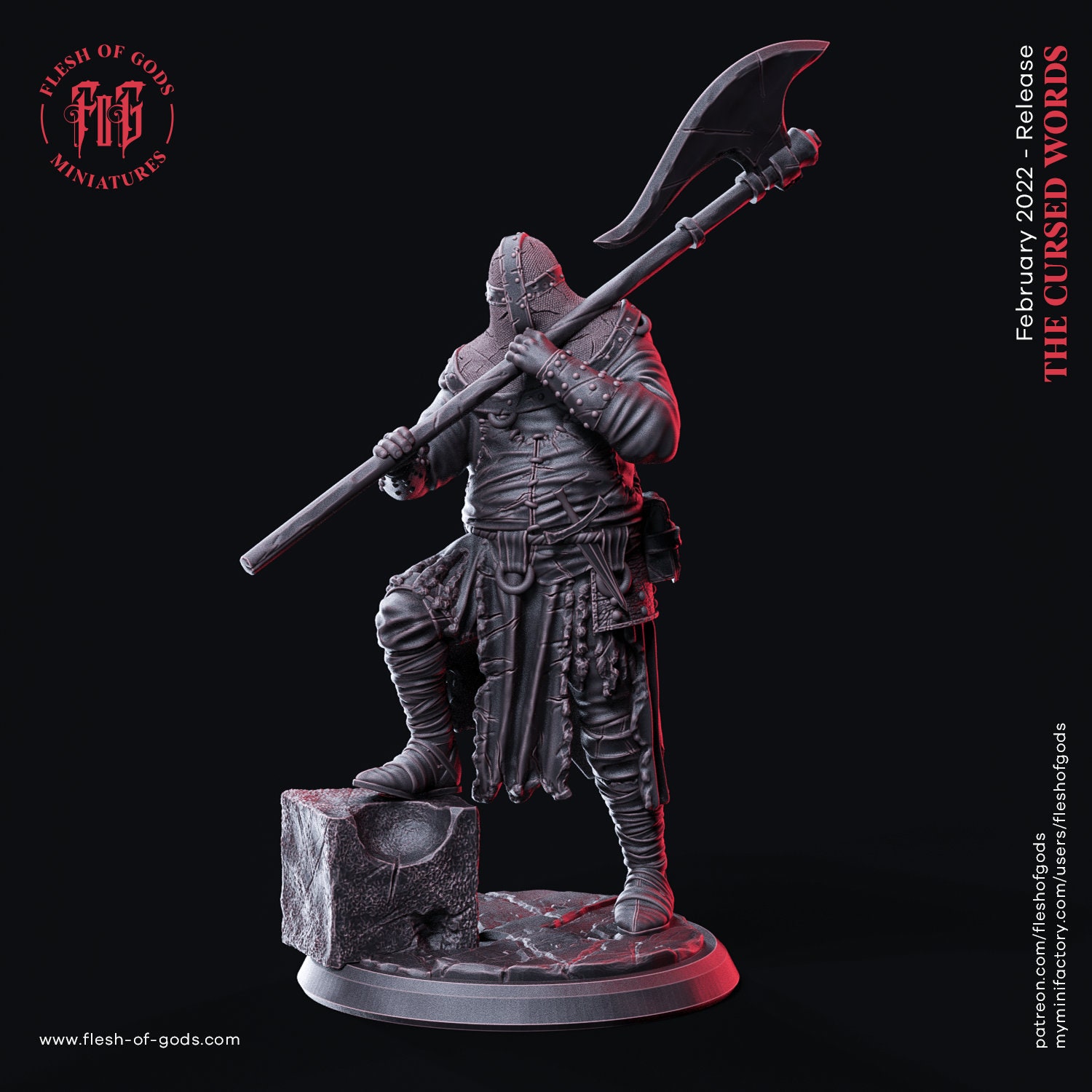The Executioner Miniature - Cursed Words - Flesh of Gods - D&D 5e ...