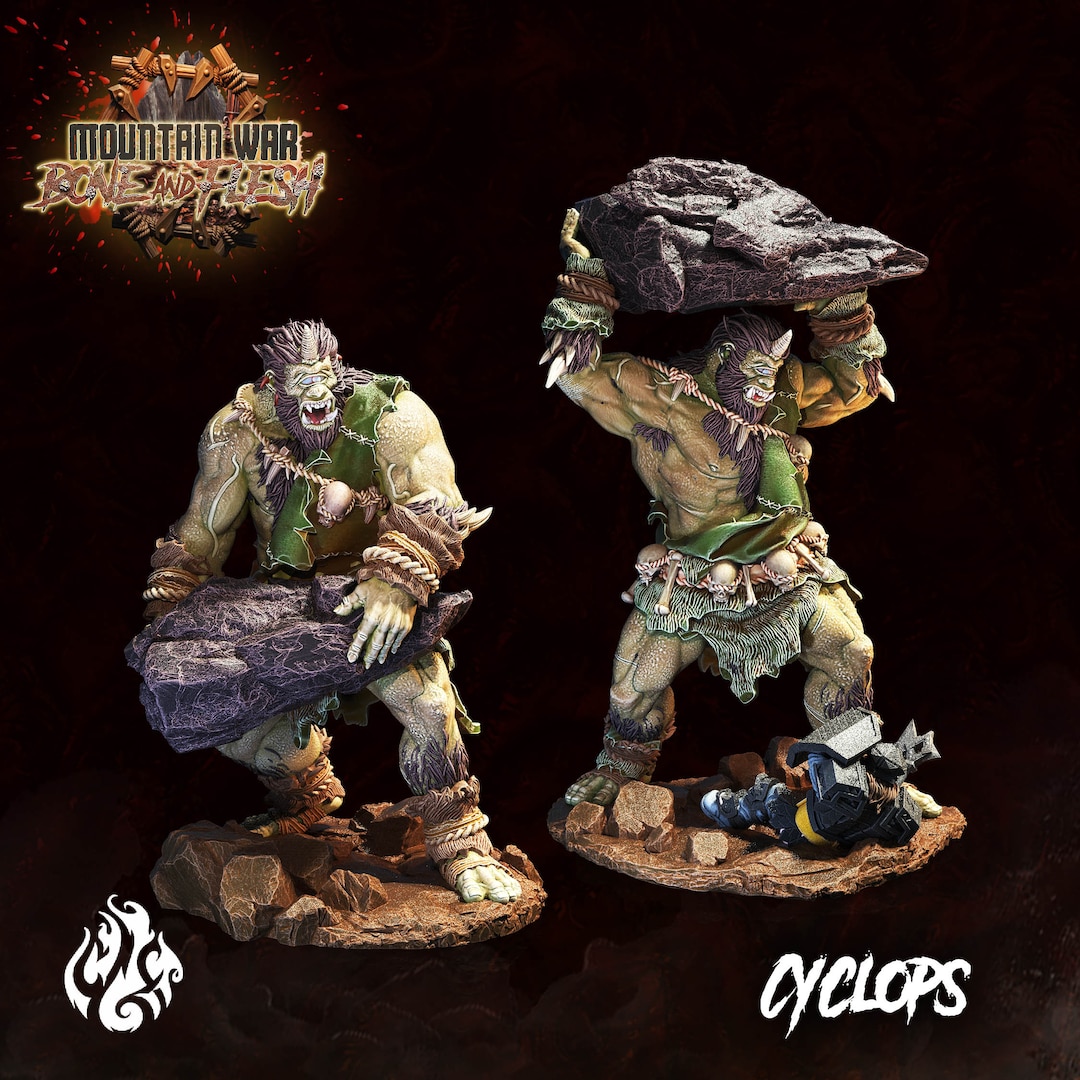 Cyclops Miniature - Bone and Flesh - Crippled God Foundry - D&D 5e ...