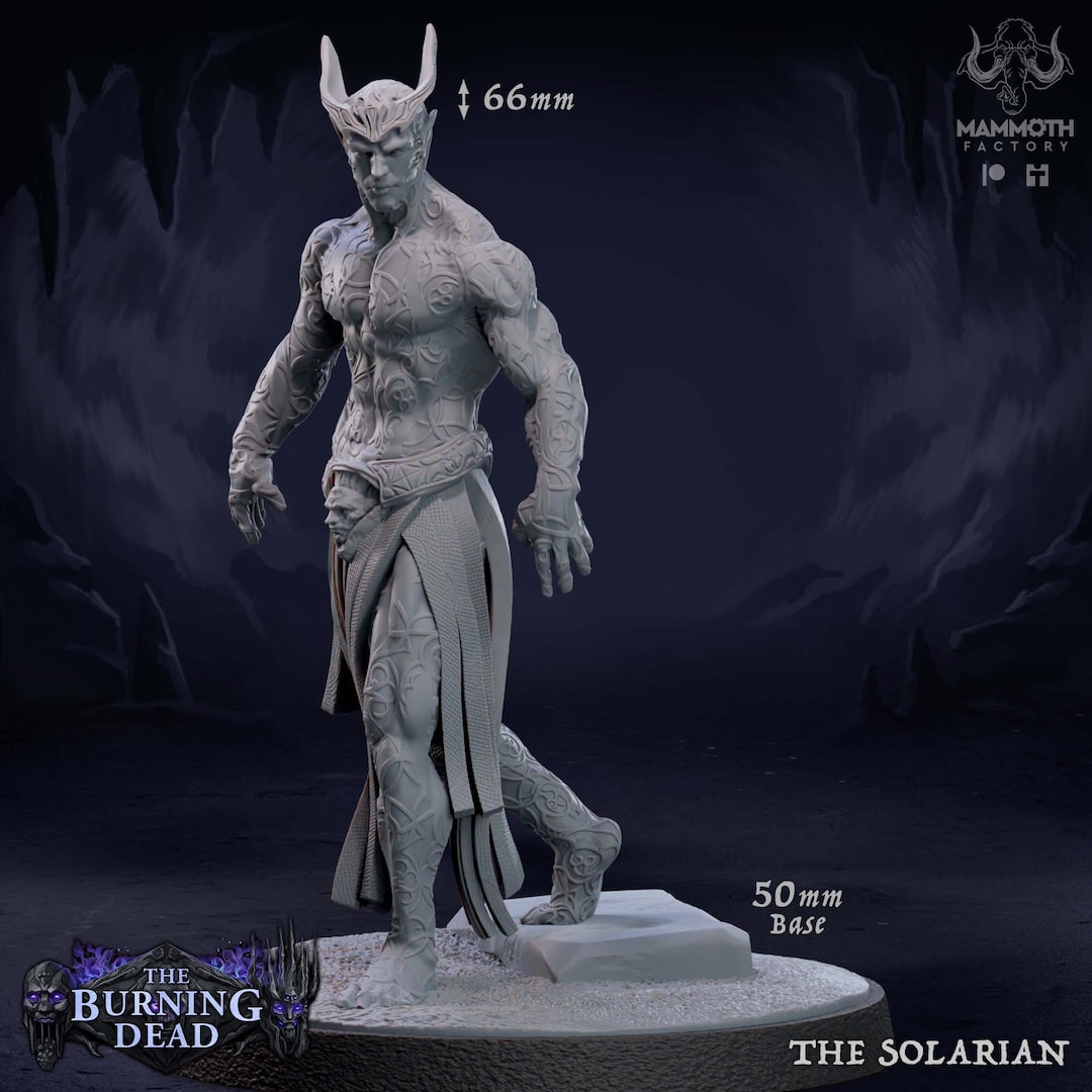 The Solarian the Burning Dead Mammoth Factory D&D 5e - Etsy