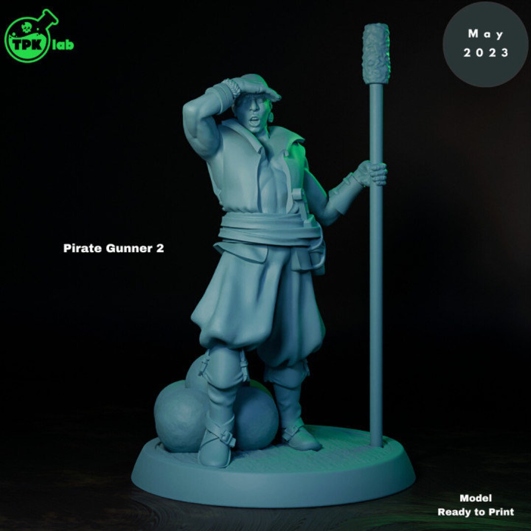 Pirate Gunner 2 Pirates TPK Labs D&D 5e Dungeons and Dragons Tabletop ...