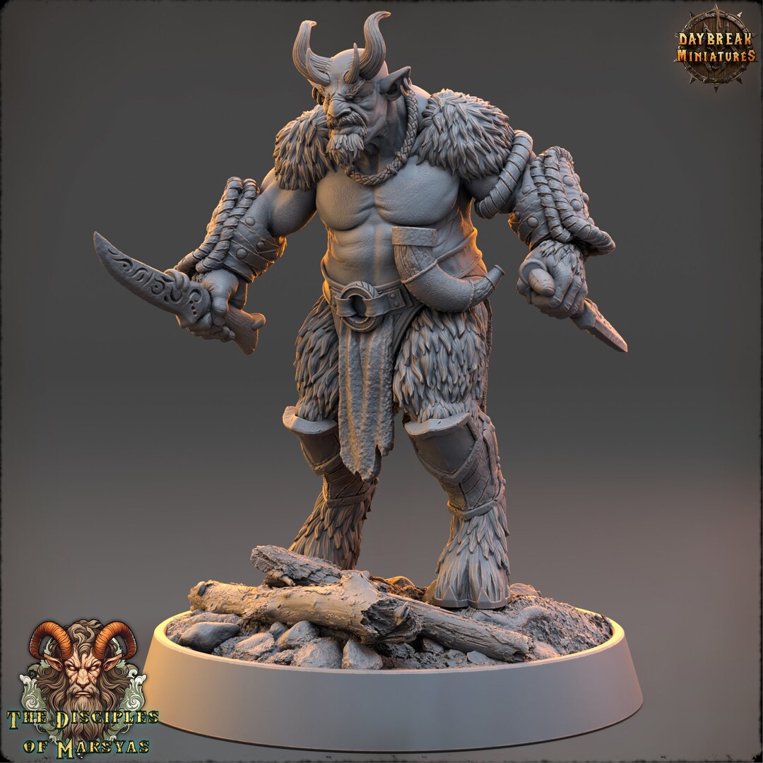 Dreckus Sentry, Satyr Miniature the Disciples of Marsyas Daybreak D&D ...