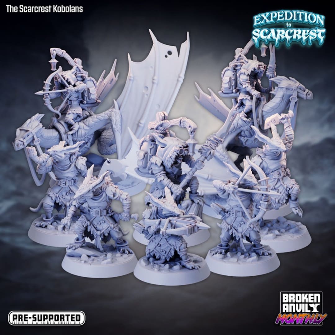 Kobold Miniature - D&D 5e - Dungeons and Dragons - Pathfinder - Fantasy ...