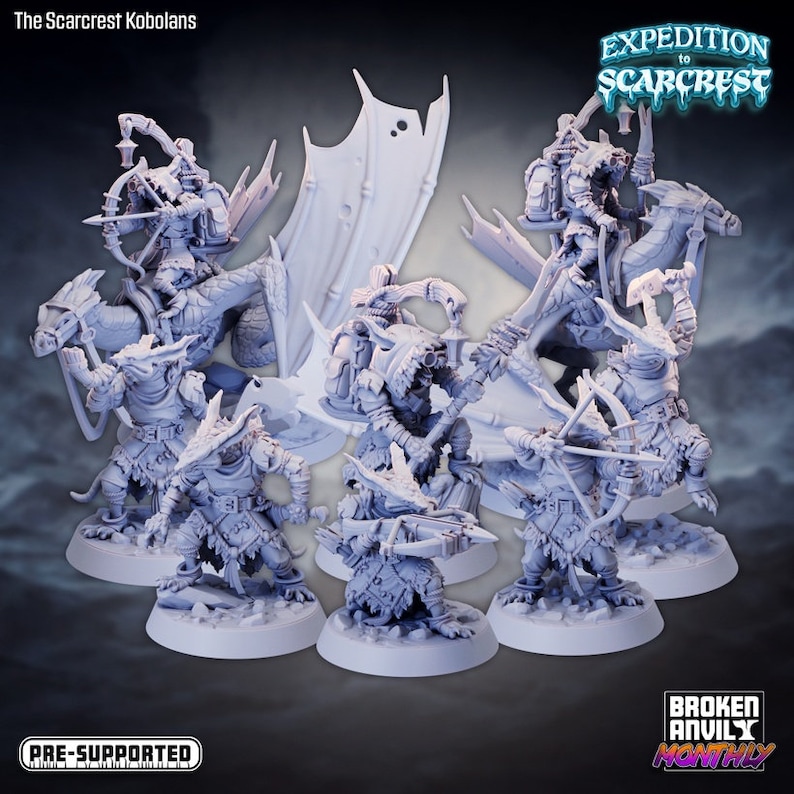 Kobold Miniature - D&D 5e - Dungeons and Dragons - Pathfinder - Fantasy ...