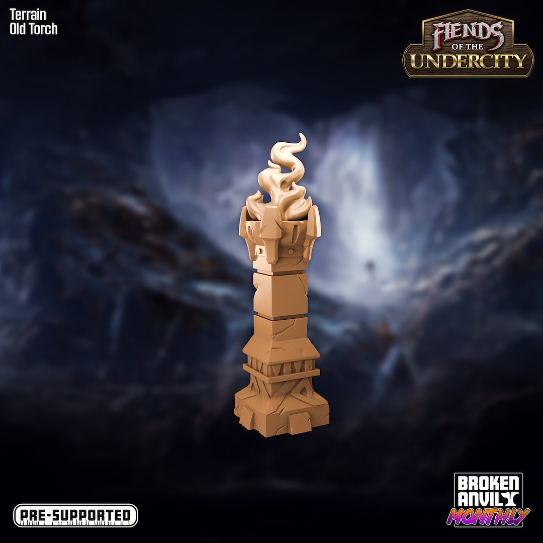 Torch Miniature - Fiends of the Undercity - Broken Anvil - D&D 5e ...