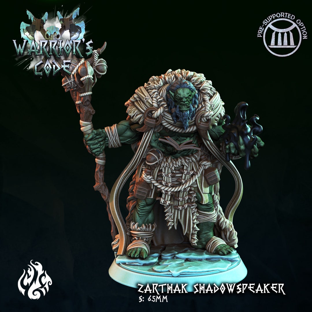 Orc Warlock Miniature Zarthak Shadowspeaker Warriors Code Crippled God ...