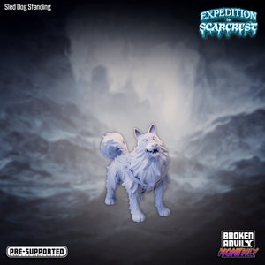 Dog Sled Terrain Miniature - D&D 5e - Dungeons and Dragons - Pathfinder ...