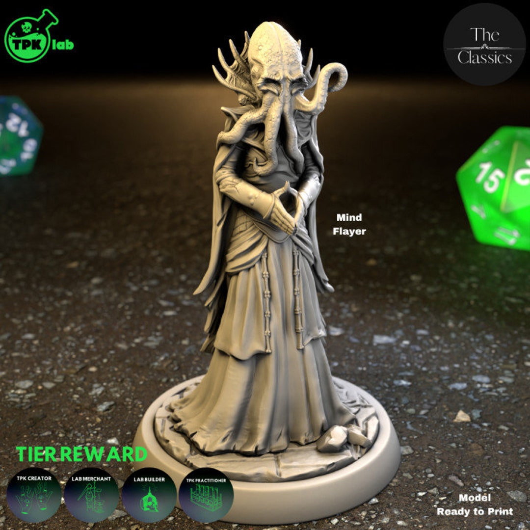 Mind Flayer Medium Aberration TPK Labs D&D 5e Dungeons and Dragons ...