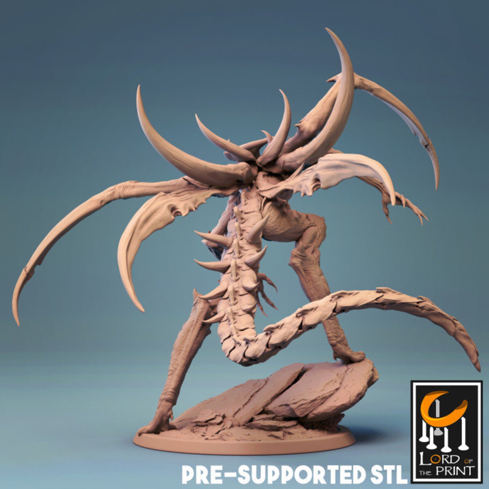 Tormentor Matriarch Miniature - Four Horsemen - Lord of the Print - D&D ...