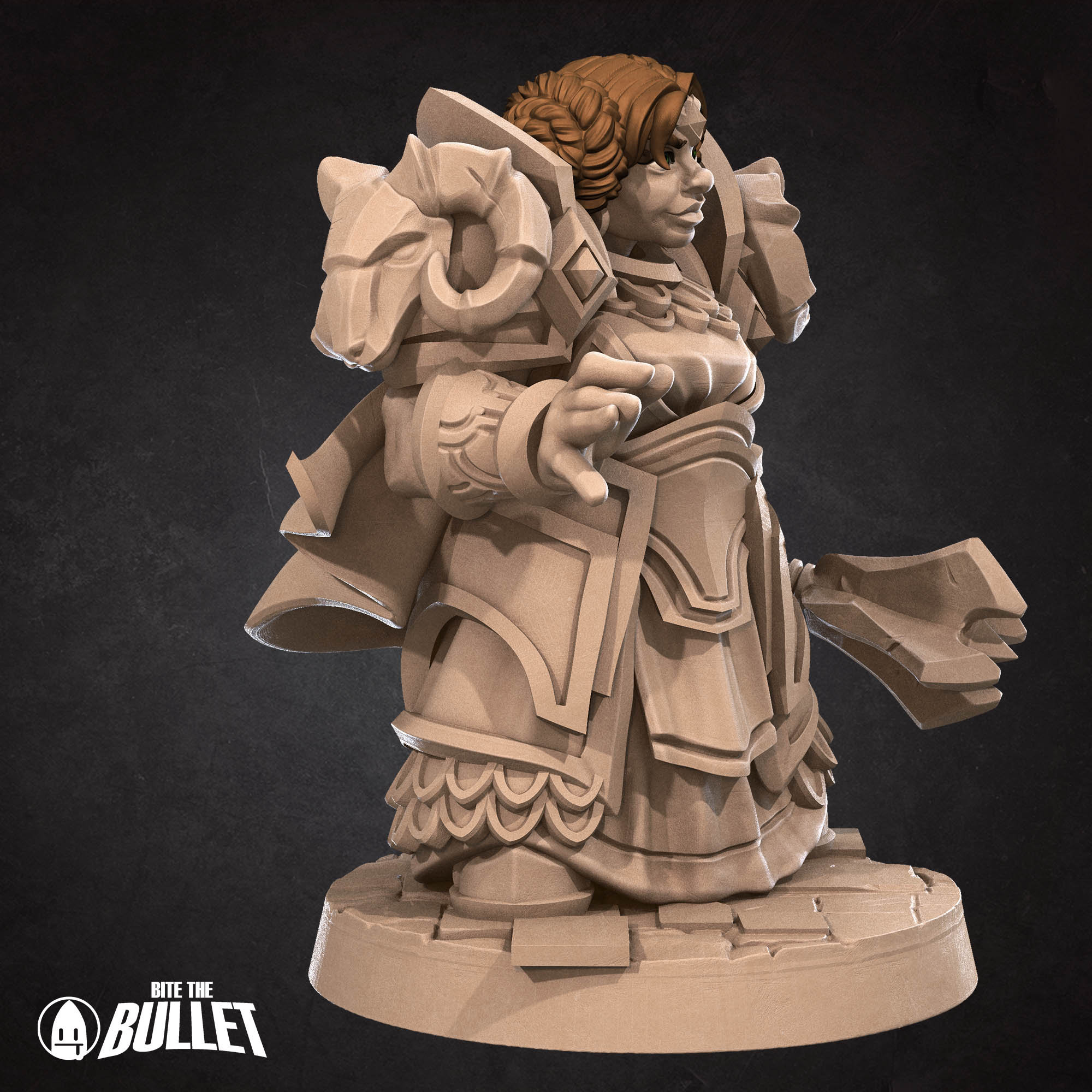 Female Dwarf Priestess (cleric) Miniature- Dwarves- Bite the Bullet- D ...