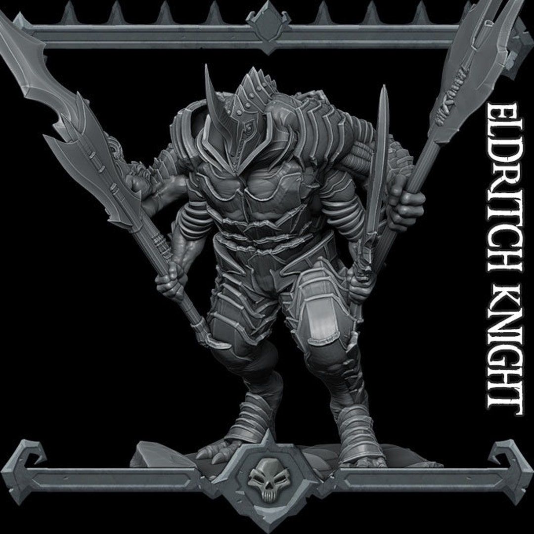 Eldritch Knight Miniature - Rocket Pig Games - D&D 5e - Dungeons and ...
