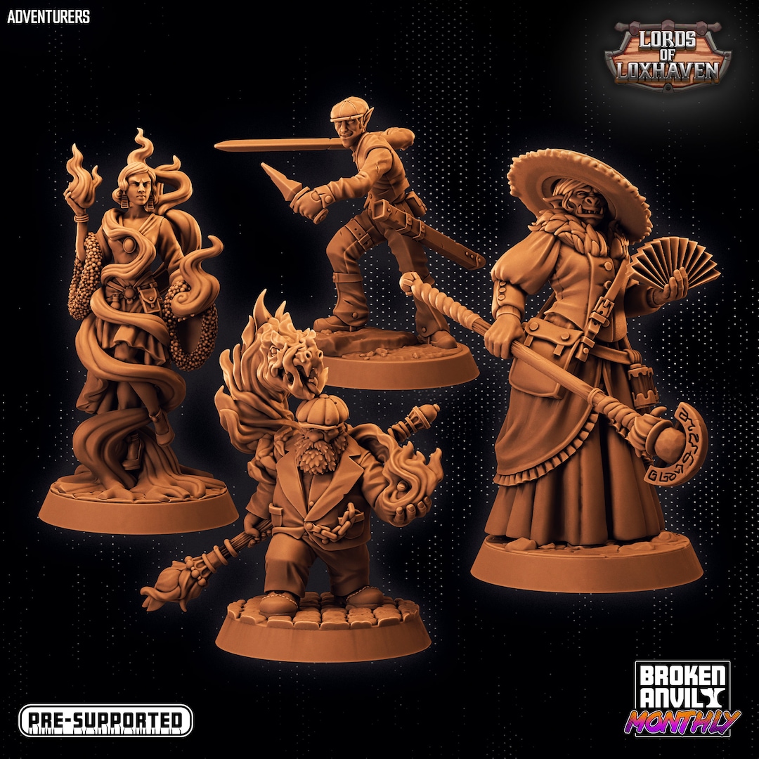 Adventurers Miniatures - D&D 5e - Dungeons and Dragons - Tabletop ...