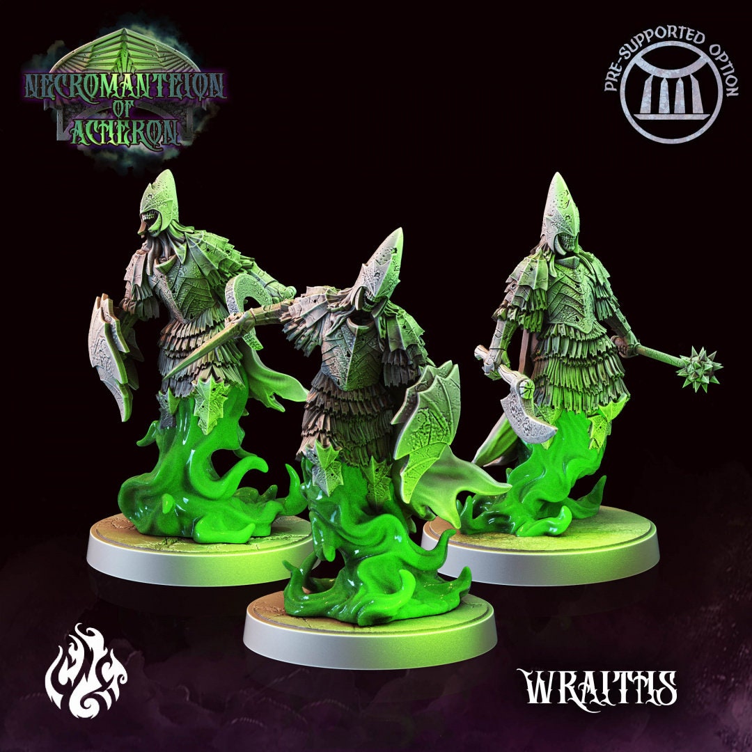 Wraith Medium Undead Miniature - Crippled God Foundry - D&D 5e ...