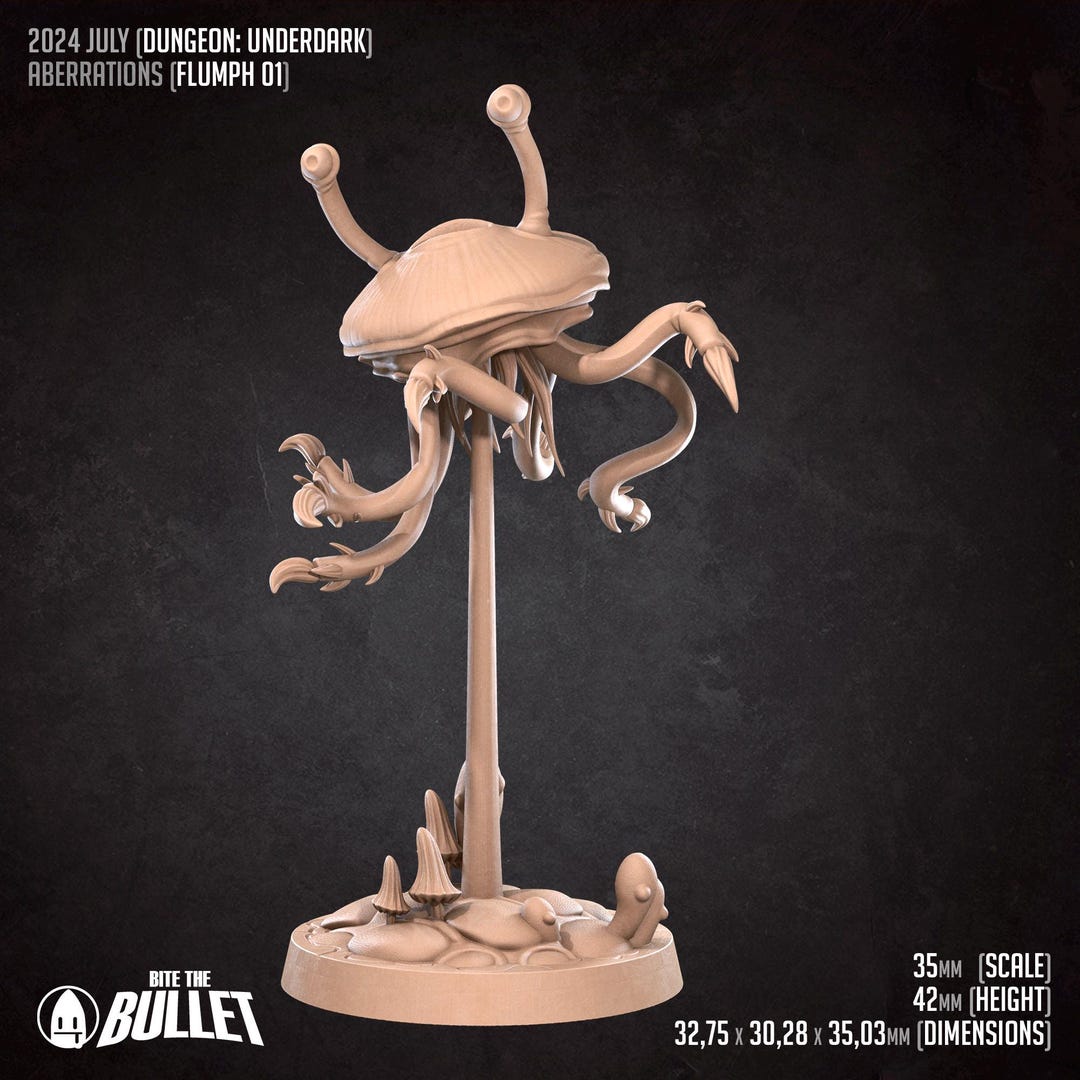 Flumph Small Aberration Miniature- Dungeon Underdark- Bite the Bullet -D&D 5e -dungeons and ...